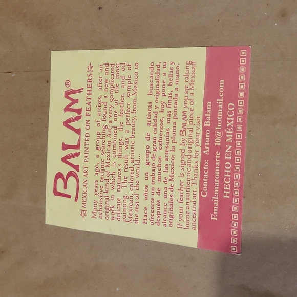 BALAM | Art | Original Signed Mexican Art Oil Paint On Feather Balam ...